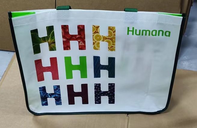 Humana Xtra Large Shopping Bag - Laminated "H" (EA) – ADMS PROMO